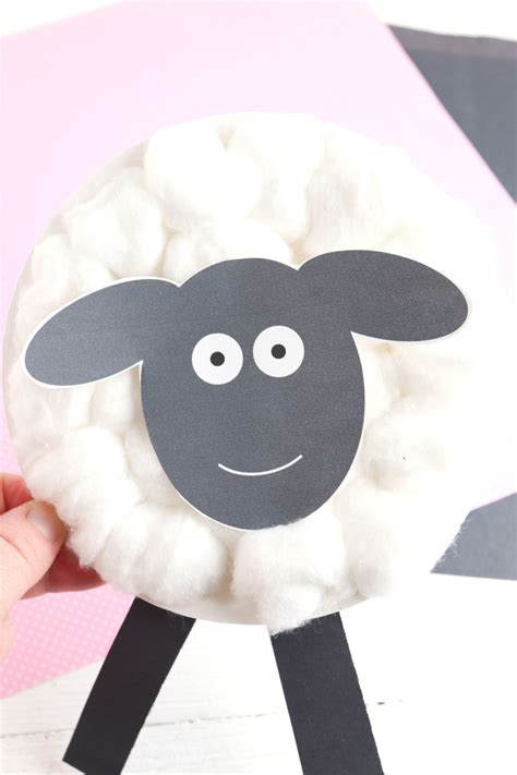 Paper Plate Sheep Craft With Printable Template Artofit