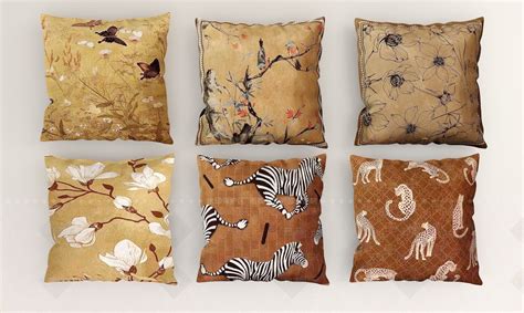 中古抱枕3d模型下载【id1185756831】知末3d模型网