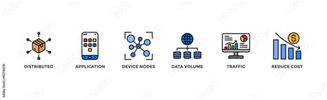 edge computing banner web icon illustration concept with icon of distributed computing