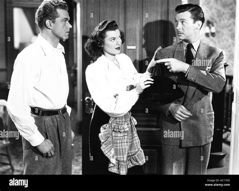 A Likely Story From Left Bill Williams Barbara Hale Dan Tobin 1947