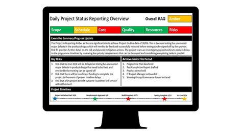 How To Create Project Exception Highlight Report Project Templates