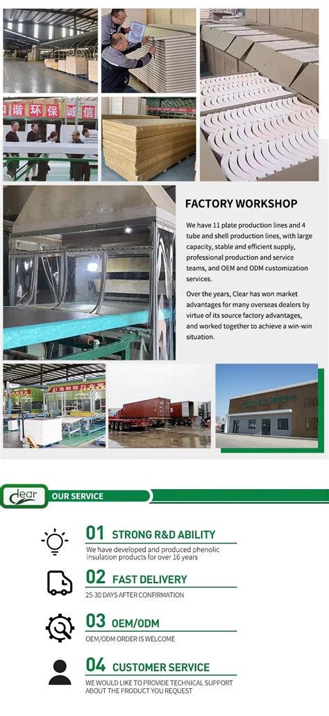 50mm Thick Pf Composite Panel Board Phenolic Foam Insulation Panel For