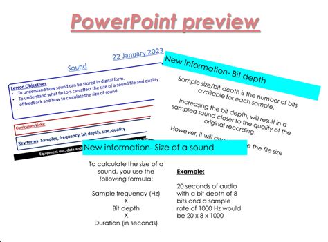 Sound Representation Ocr Computer Science Complete Lesson Teaching Resources