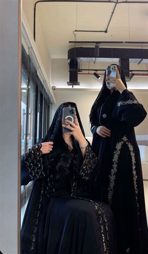 افتارات Abaya Aesthetic Dubai Duo Abaya Matching Abayas Friends