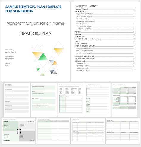 Free Strategic Plan Templates For Nonprofits Smartsheet