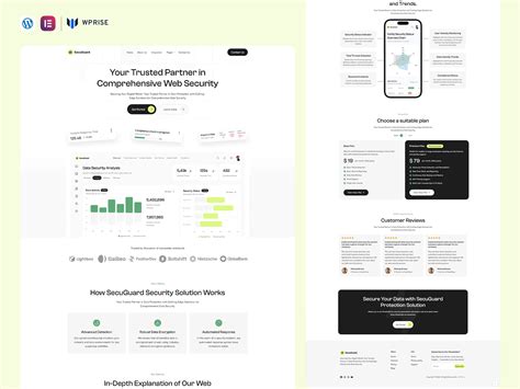 Secuguard Security Saas And Startup Website Template Wprise