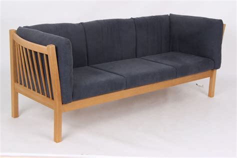 Sofa In Oak And Linen By Andreas Hansen For Brødere Andersen Denmark
