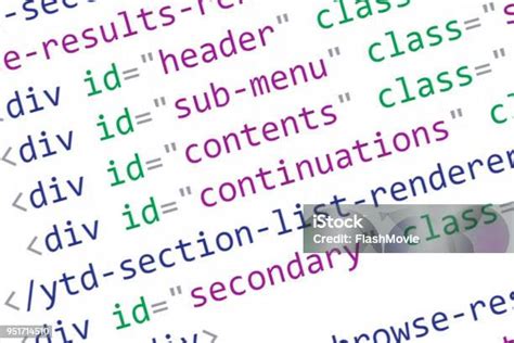흰색 배경에 컴퓨터 화면에 Html 코드 0명에 대한 스톡 사진 및 기타 이미지 0명 Java 프로그래밍 언어 Php