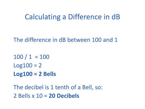 PPT The Decibel Inverse Square Law SPL Meters PowerPoint Presentation ID