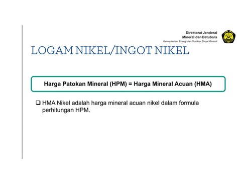 Perhitungan Hpm Nikel Pdf