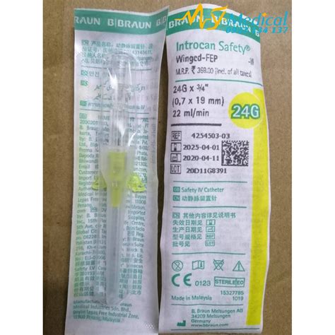 Kim Luồn Tĩnh Mạch B Braun Introcan Safety Các Cỡ Hộp 50 Cây Tại Tp