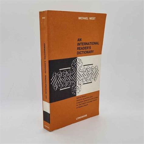 An International Reader´s Dictionary Michael West Livro Usado