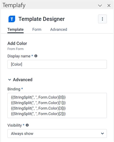 How To Separate Multiple Pieces Of Text Using Stringsplit Templafy