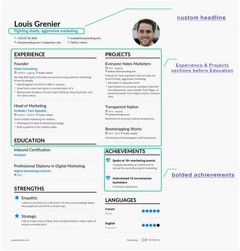 A Guide To Types Of Resumes Best Formats Tips Examples Enhancv