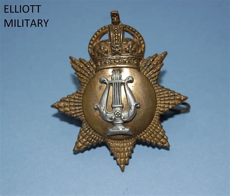 Kings Crown Band Cap Badge Elliott Military