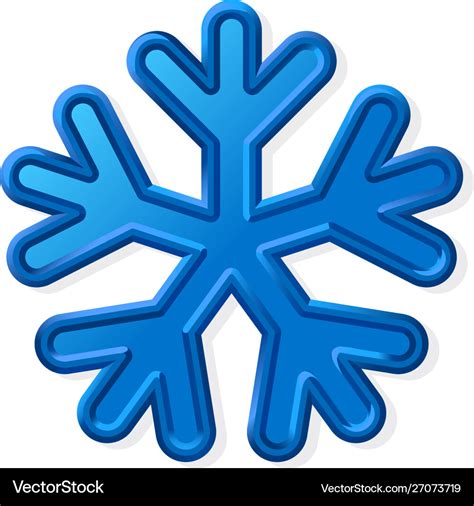 winter volume snowflake royalty free vector image