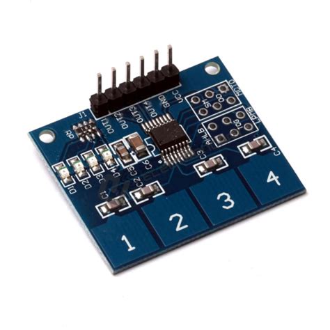 Ttp224 4 Way Capacitive Touch Sensor Module Electroncart