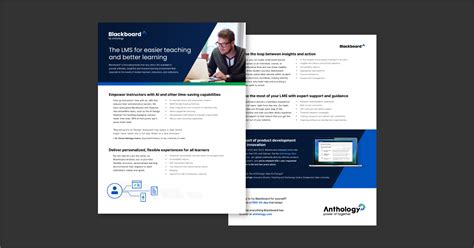 Blackboard The Lms For Easier Teaching And Better Learning Anthology