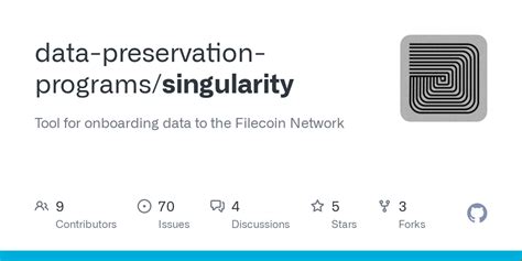 Github Data Preservation Programssingularity Tool For Onboarding Data To The Filecoin Network