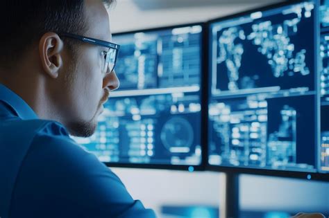 close up photo of cybersecurity analyst monitoring network activity