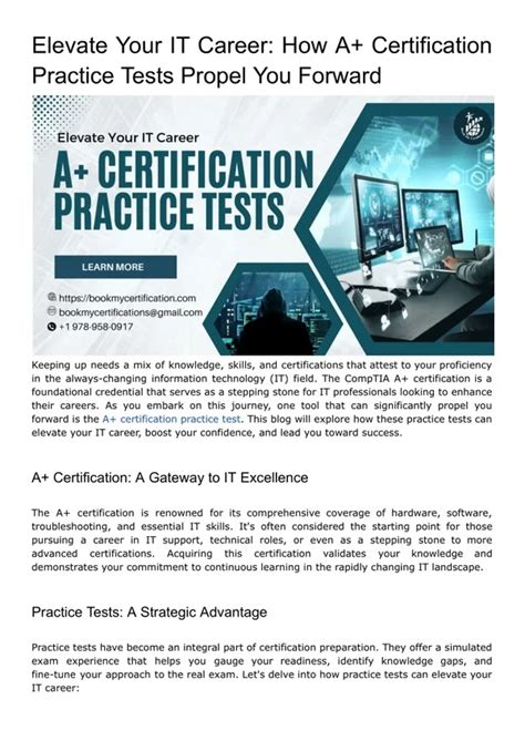 Ppt Elevate Your It Career How A Certification Practice Tests Propel