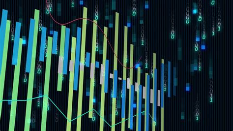 Premium Stock Video Animation Of Financial Data Processing And Binary