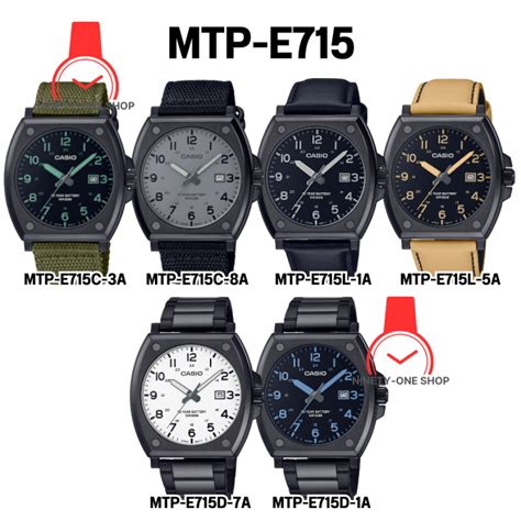 Casio นาฬิกาข้อมือผู้ชาย ของแท้ 100 Mtp E715c 3a Mtp E715c 8a Mtp