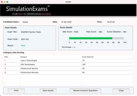 Sim Ex™ Practice Exams For Ccnp Enarsi 300 410 Download