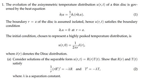 1 1 The Evolution Of The Axisymmetric Temperature