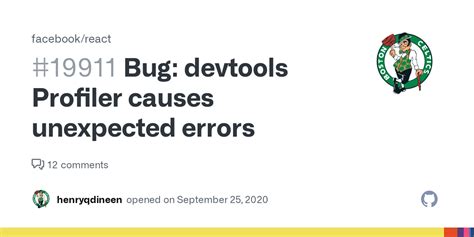 Bug Devtools Profiler Causes Unexpected Errors · Issue 19911