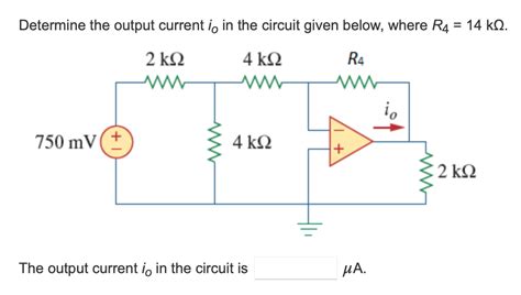 Solved Determine The Output Current I In The Circuit Given
