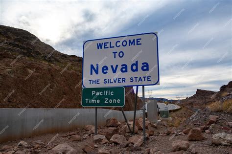 Premium Photo Nevada Welcomes You Iconic Road Sign Board With