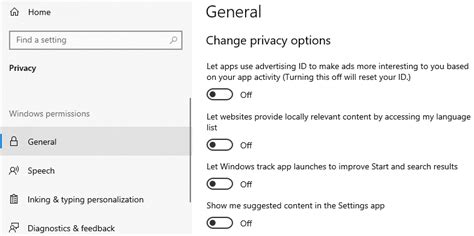 Windows Privacy Settings