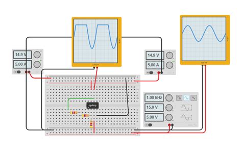 Circuit Design Non Inverter Tinkercad