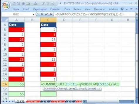 How To Add Every Other Number In A Range In Microsoft Excel Microsoft Office Wonderhowto