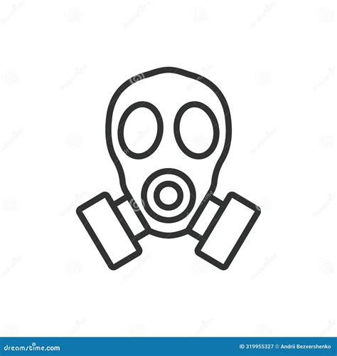 Gas Mask In Line Design Gas Mask Protection Safety Respirator