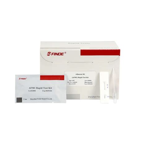 Finderbio Aflatoxin M1 Rapid Test Kit Afm1 Detection Strip Card