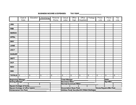 Excel Income Expense Template
