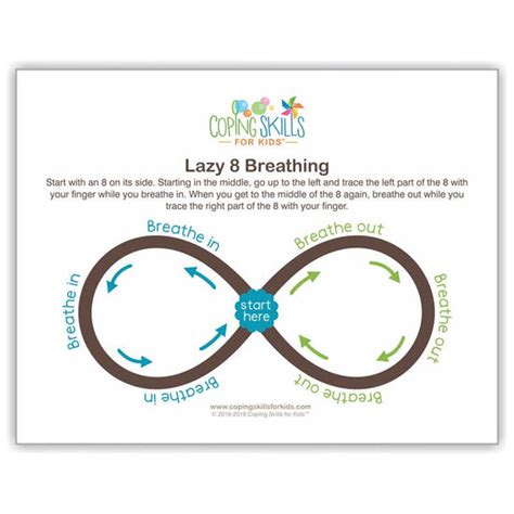 Lazy Eight Deep Breathing Poster Pack Of 10 Shelhealth