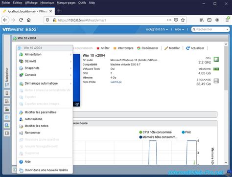 Manage Your Virtual Machines From The Web Client Vmware Host Client
