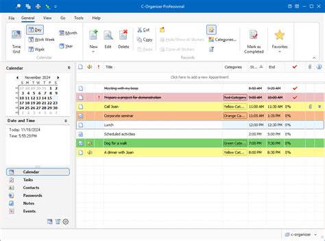 C Organizer Software Screenshots Csoftlab