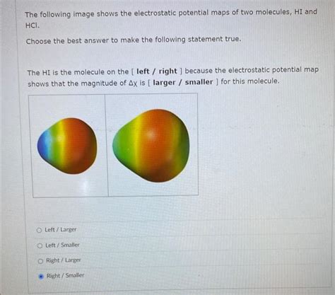 Solved The Following Image Shows The Electrostatic Potential