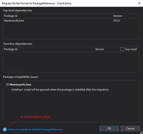 [accessibility] redundant pixel show beside the bottom link of ‘migrate