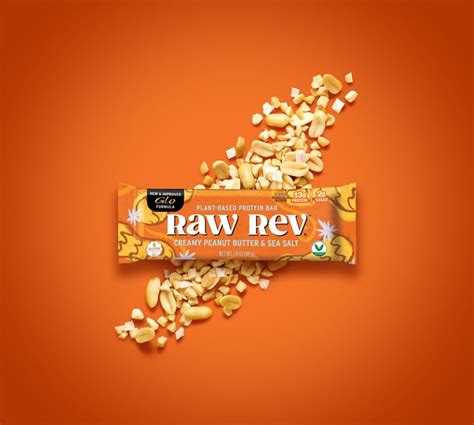 Raw Rev Creamy Peanut Butter Sea Salt New And Improved Glo Vegan Protein Bars 22 Requests