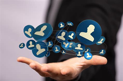 팀 연결 및 네트워크 기호와 흐릿한 배경에 남성 손의 3d 렌더링 3차원 형태에 대한 스톡 사진 및 기타 이미지 3차원 형태 개념 개념과 주제 Istock