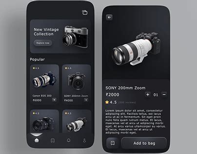 Camera App Ui Projects Photos Videos Logos Illustrations And Branding Behance