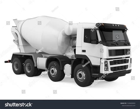 콘크리트 믹서 트럭 분리 3d 렌더링 스톡 일러스트 1528608983 Shutterstock