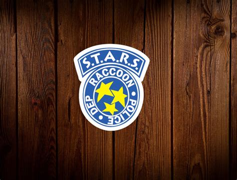 Raccoon City Police 2 Inch Sticker Gaming Art Vinyl Water Resistant