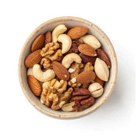 Bowl Of Assorted Nuts Stock Illustration Illustration Of Vegetarian
