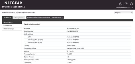 WAX V Firmware Version NETGEAR Support